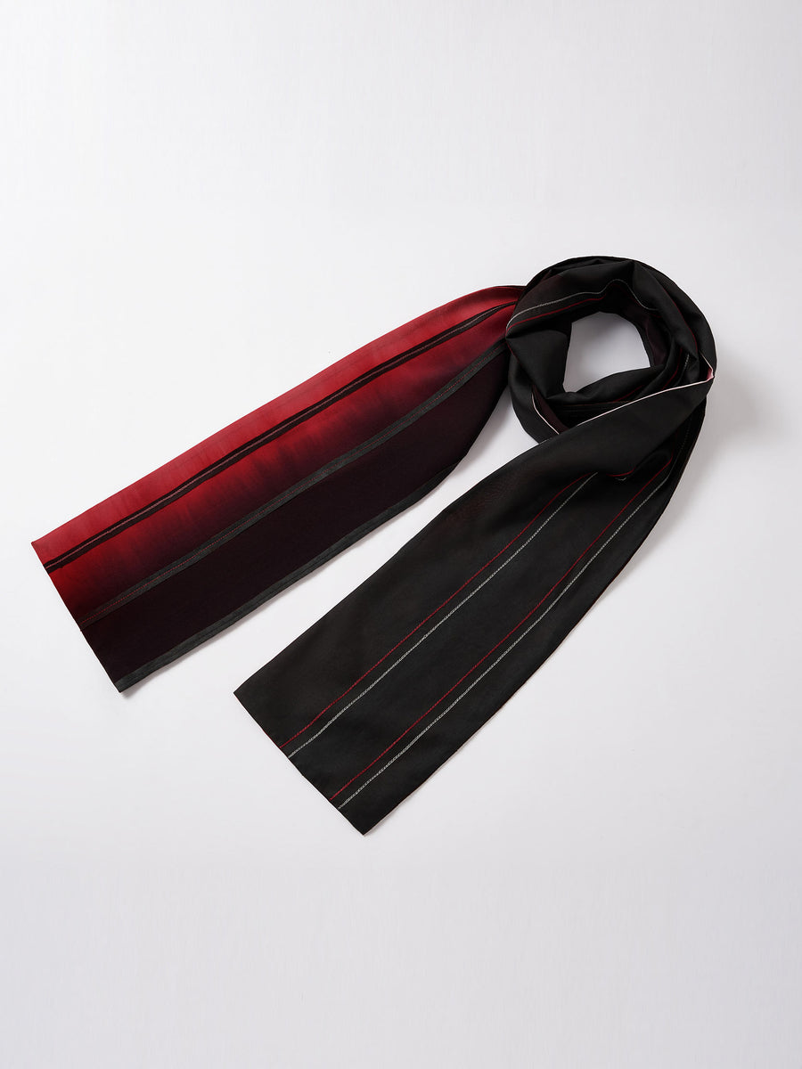 Gambiered Guangdong Silk Chiffon Hang Dye Stitch Long Scarf – TANGY ...